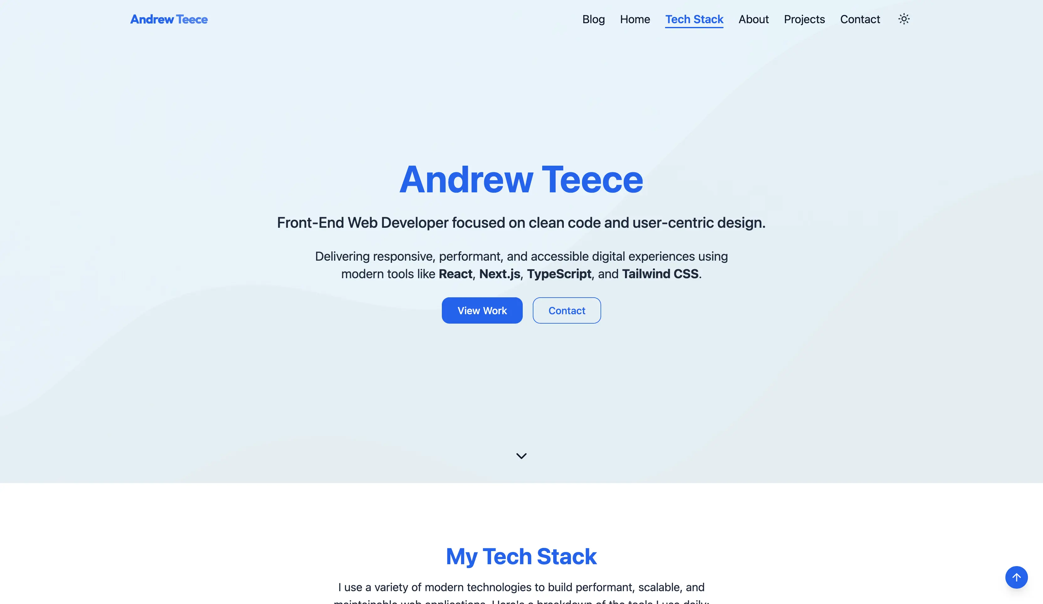 Andrew Teece | Front-end Web Developer